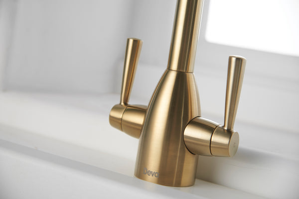 Carlow Kitchen Sink Tap - Brushed Brass – Deva By Methven