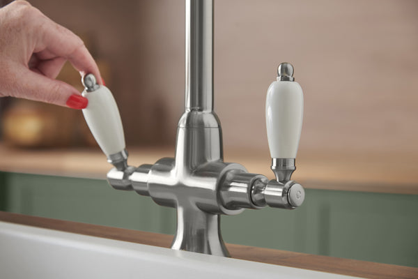 Georgian Kitchen Sink Tap - Brushed Chrome – Deva By Methven