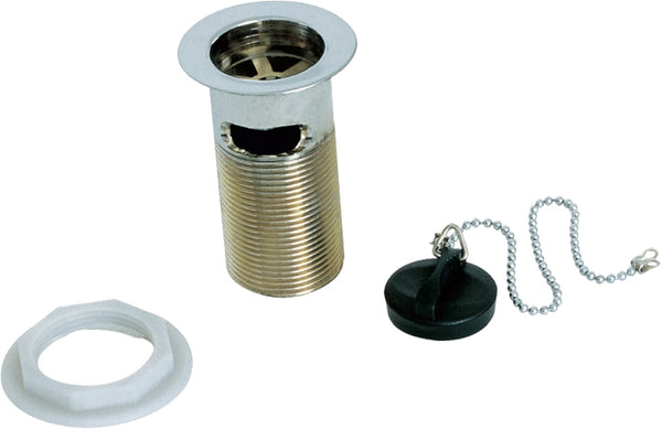 1 1/4" slotted basin waste complete with poly plug – Deva By Methven